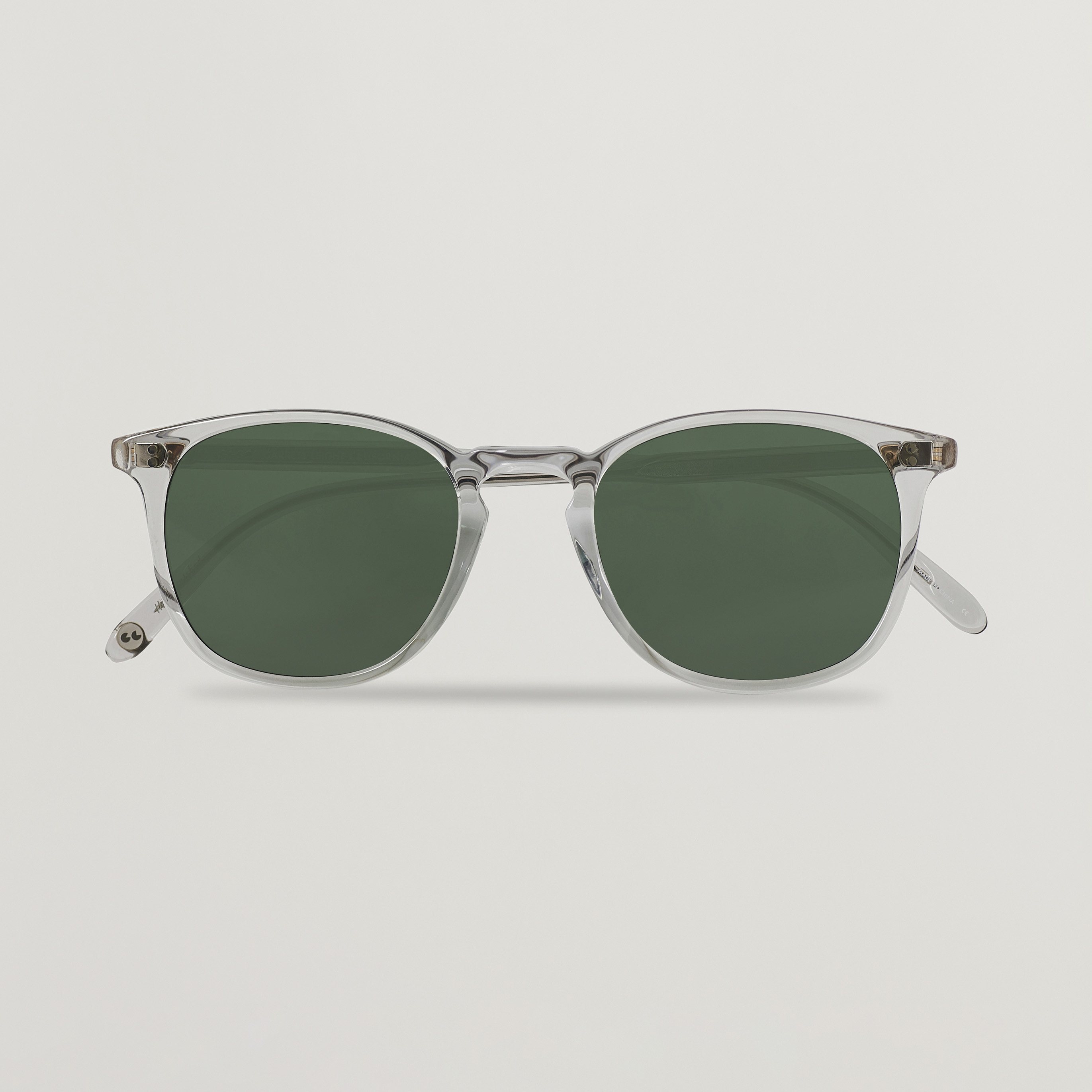Garrett Leight Kinney 49 Sunglasses Transparent/Green bei Care of Carl
