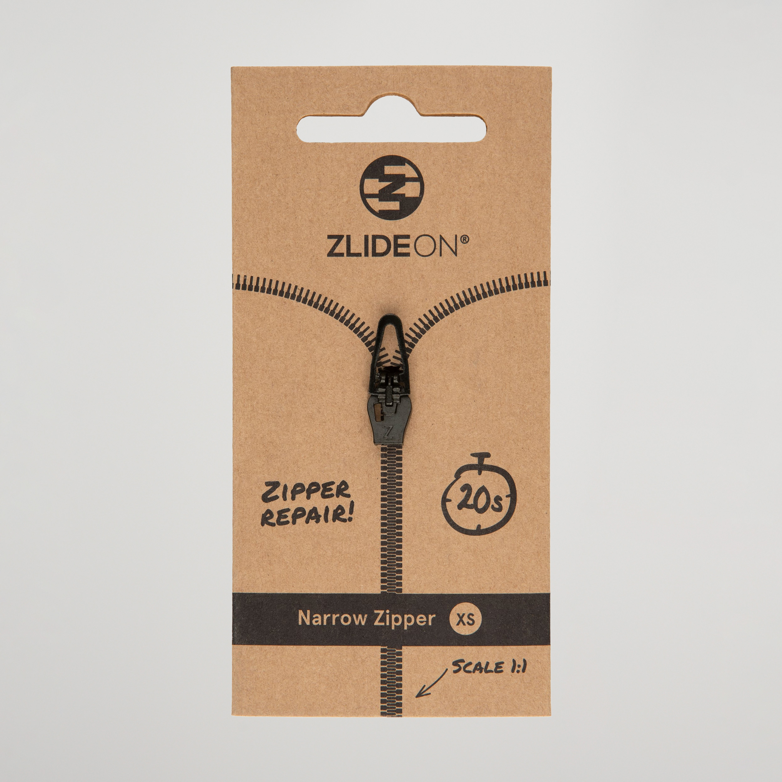 ZlideOn Narrow Zipper Black XS bei Care of Carl