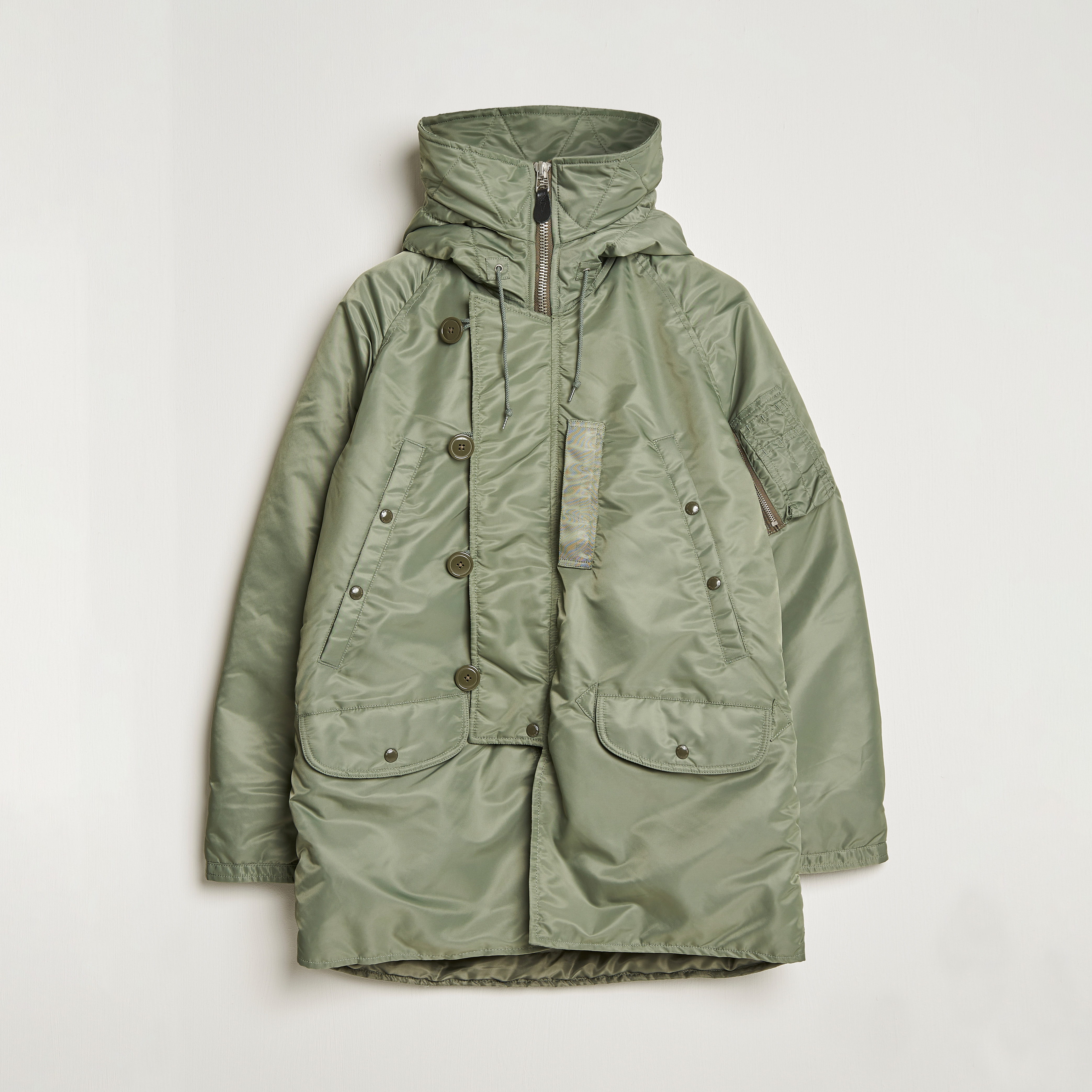 BEAMS PLUS MIL Type N-3B Parka Sage bei Care of Carl