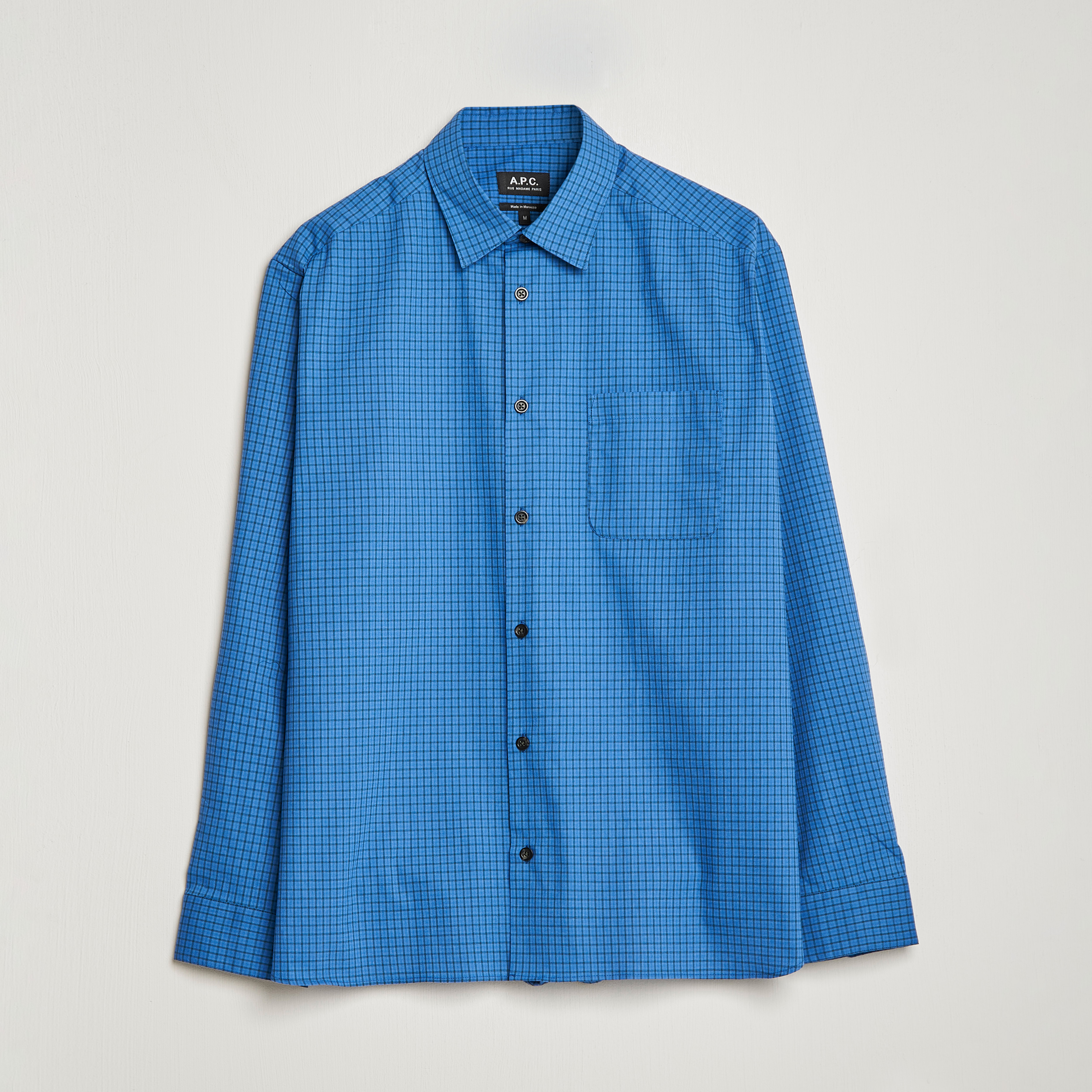 A.P.C. Marlo Casual Shirt Blue Check bei Care of Carl
