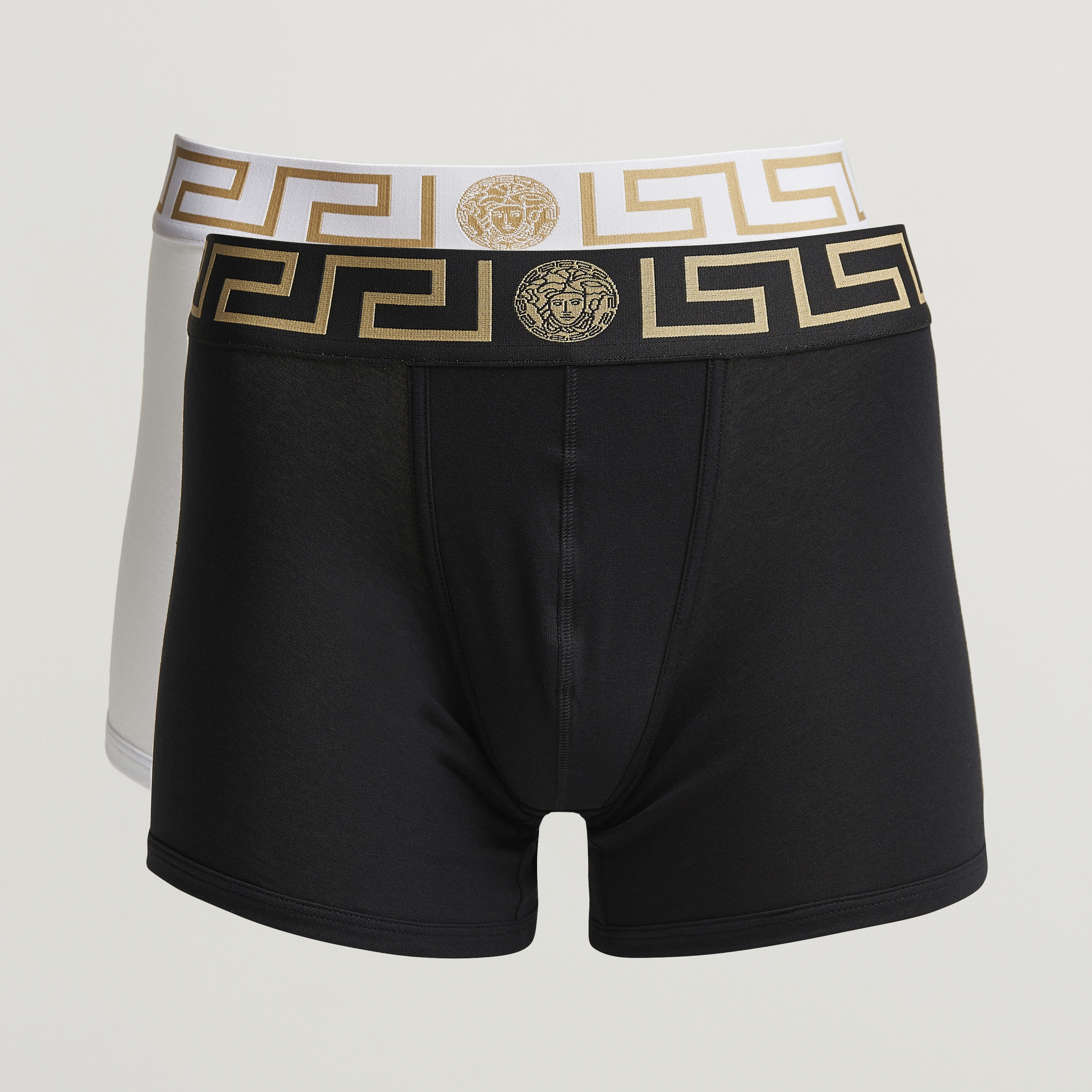Versace 2-Pack Greca Boxer Briefs Black/White bei Care of Carl