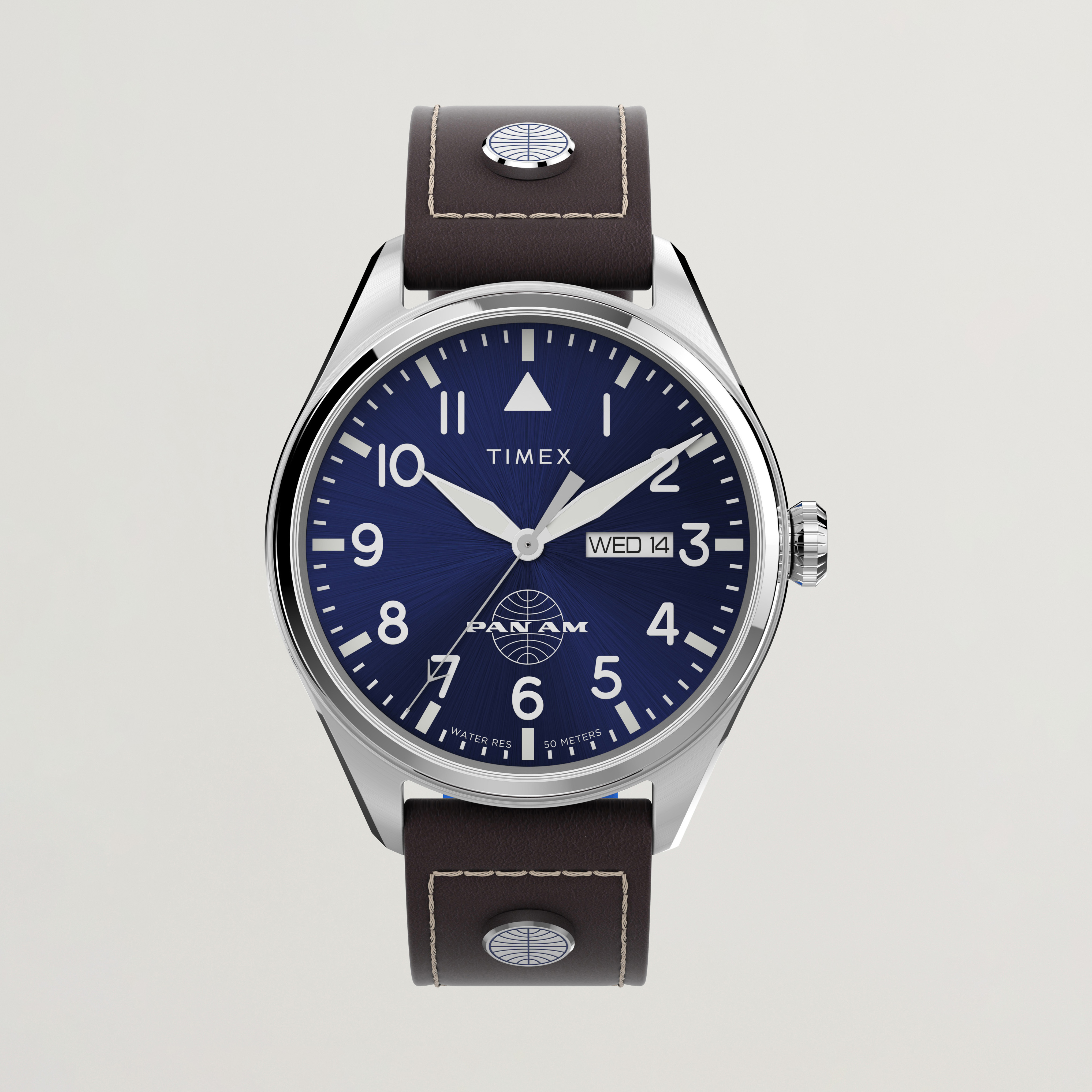 Timex Pan Am Waterbury Chronograph 42mm Blue Dial bei Care of Carl