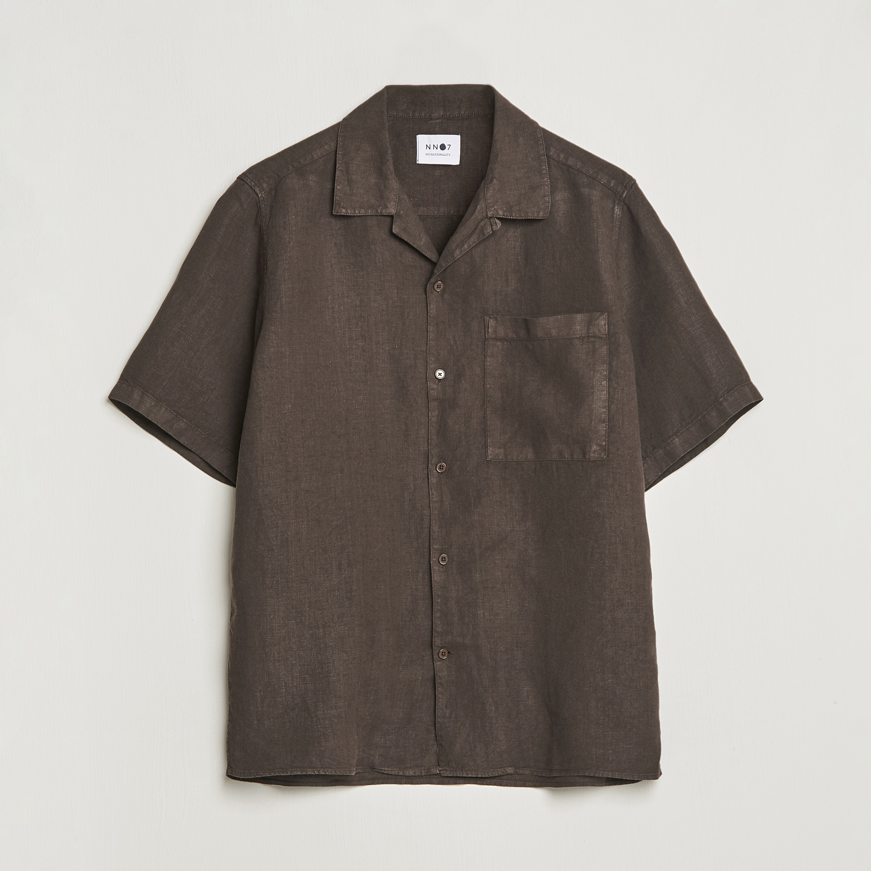 NN07 Julio Linen Resort Shirt Brown bei Care of Carl