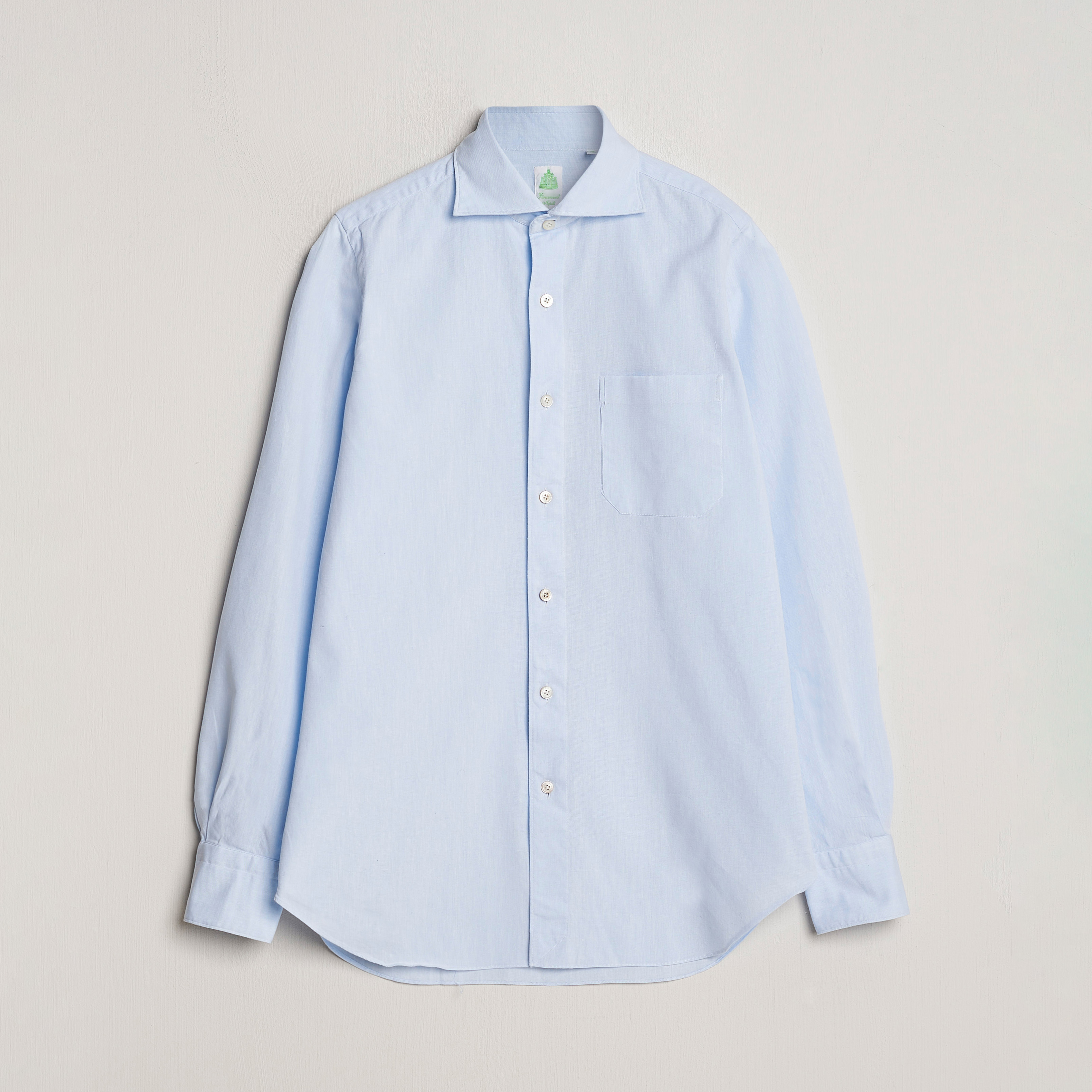 Finamore Napoli Gaeta Chambray Shirt Light Blue bei Care of Carl