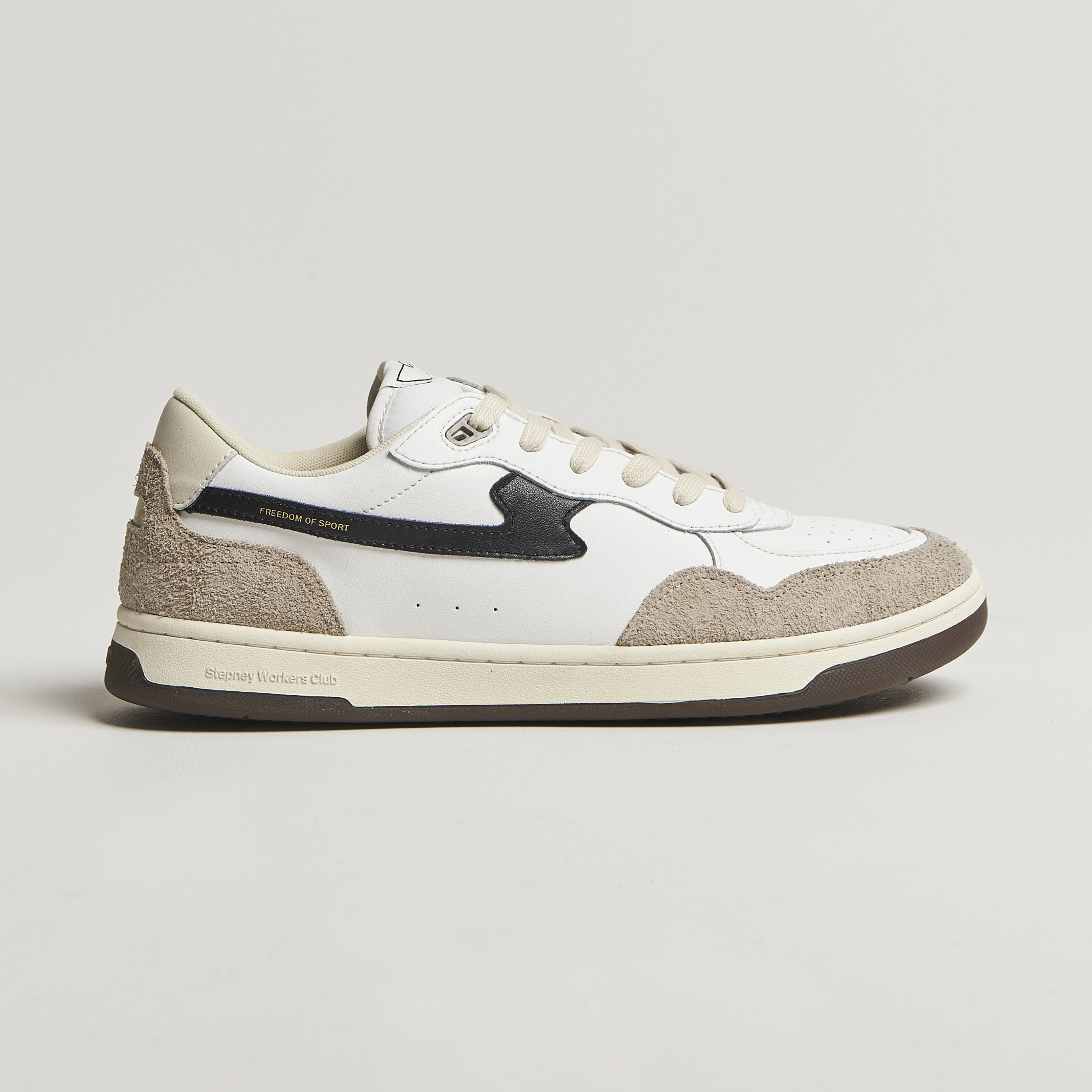 Stepney Workers Club Pro Cup 01 S-Strike Leather/Suede Sneaker White Mixed