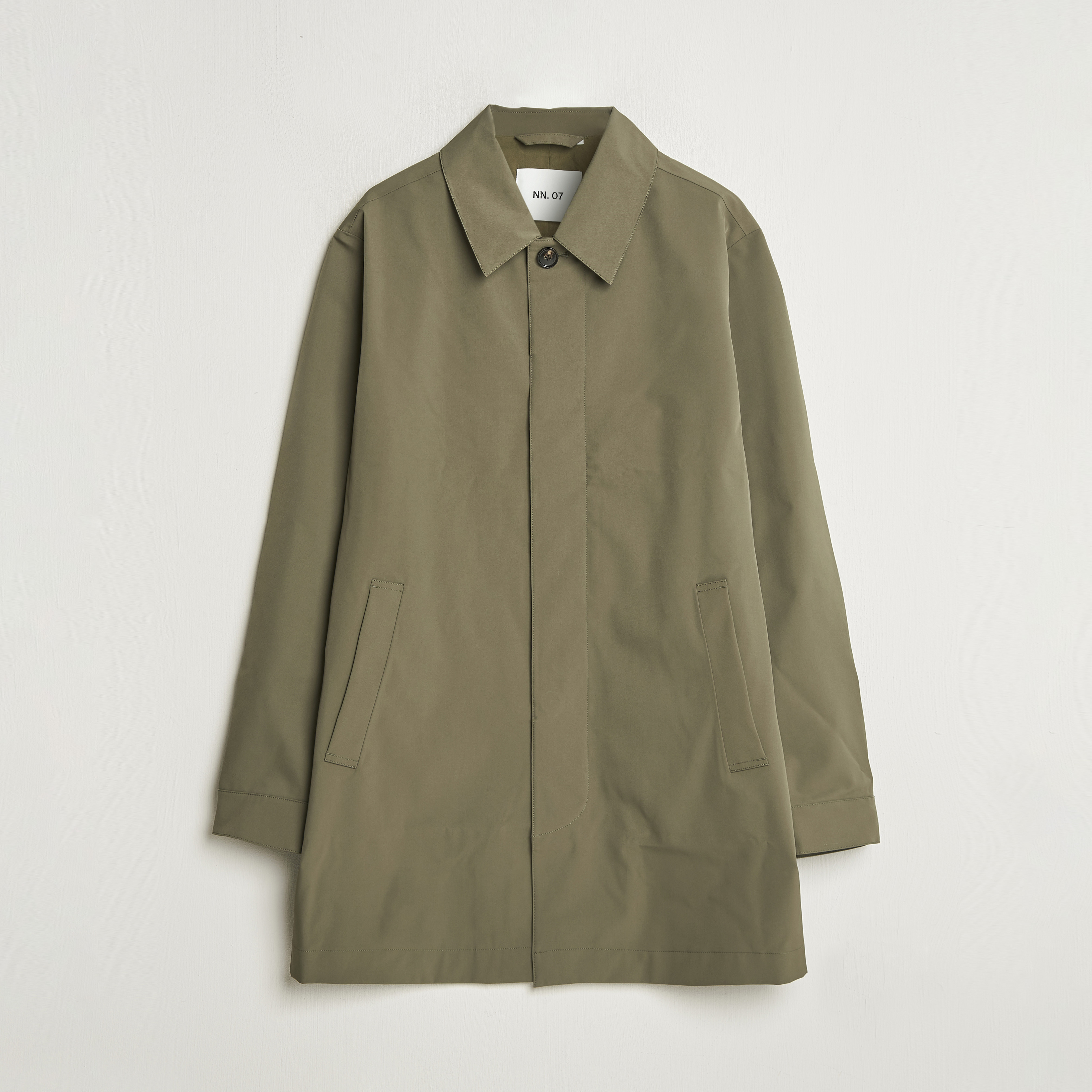 NN07 Kim Waterproof Car Coat Capers Green bei Care of Carl