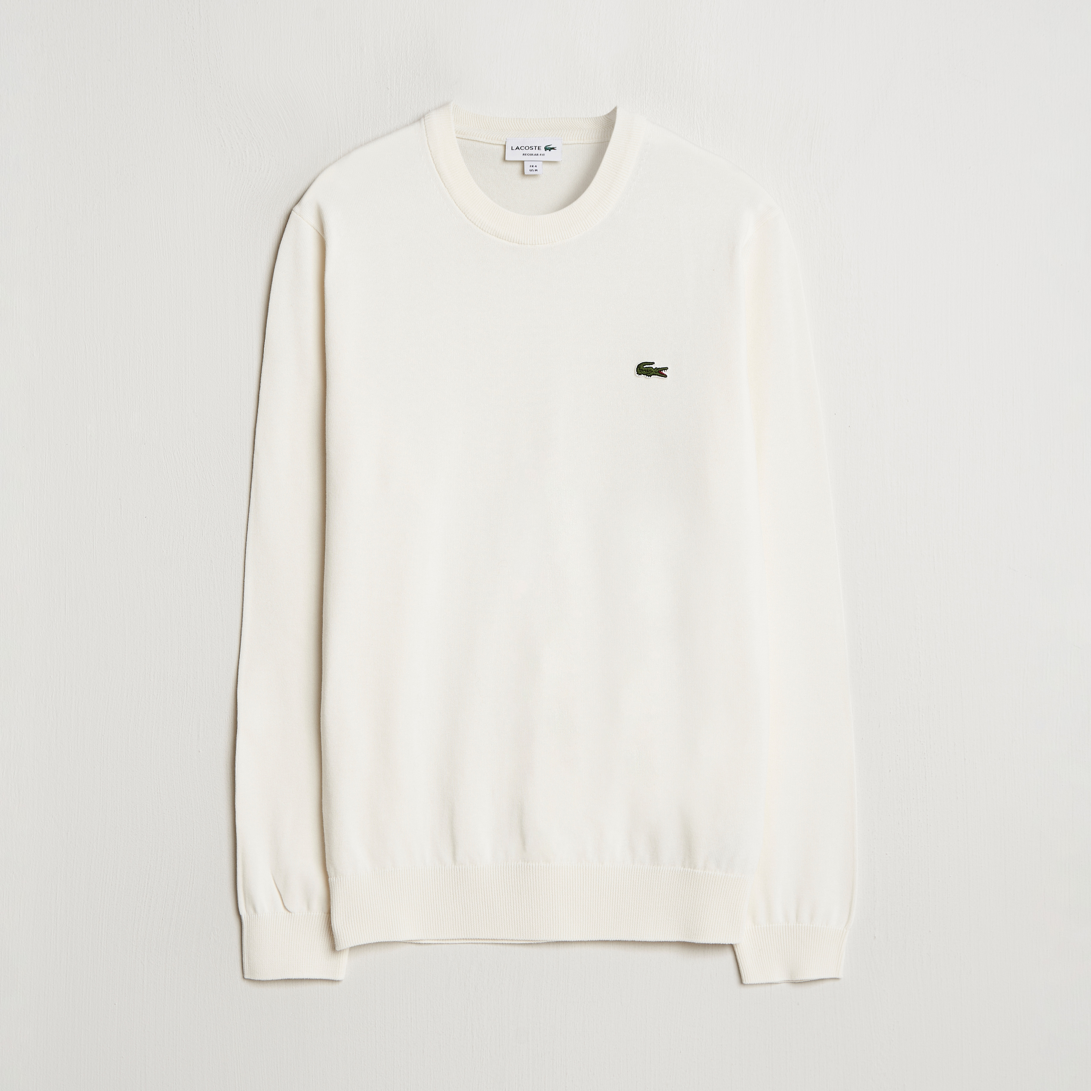 Lacoste Cotton Knitted Sweater Flour bei Care of Carl