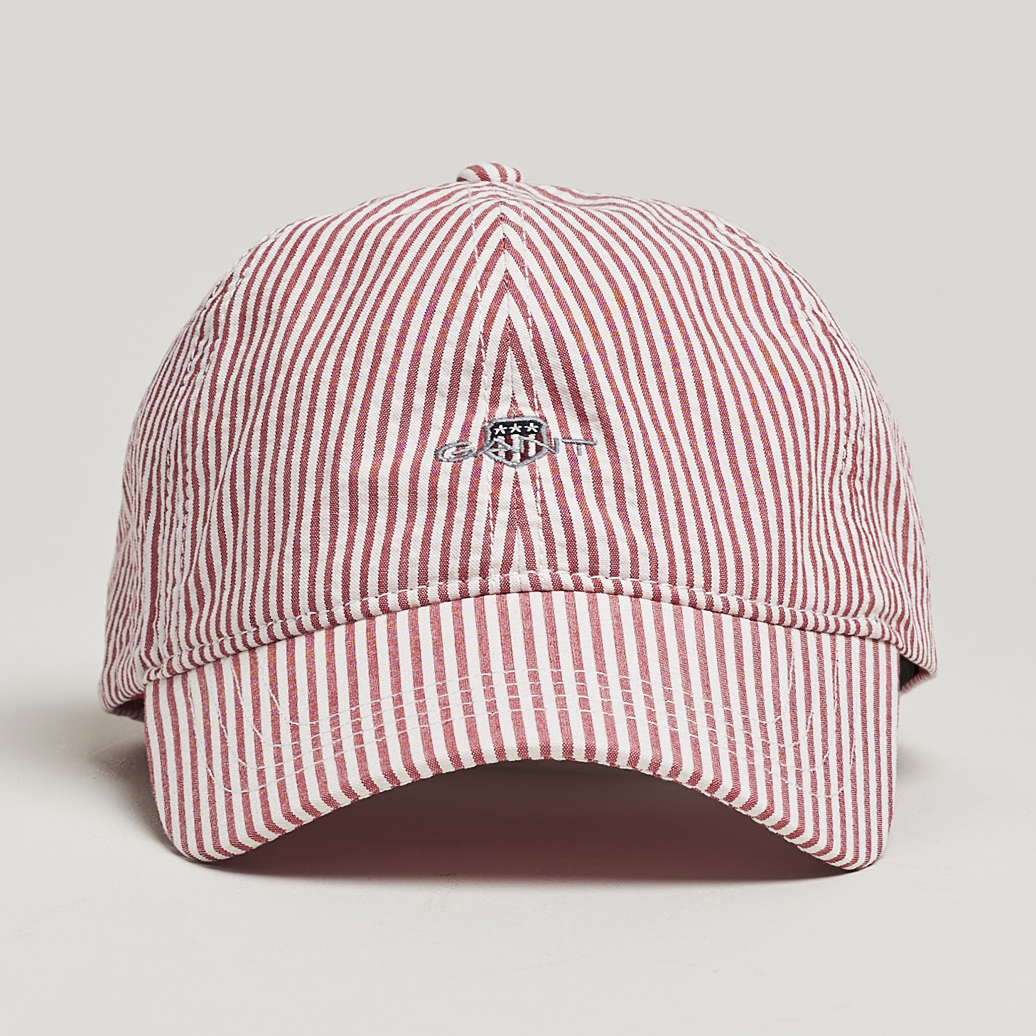 GANT Striped Seersucker Cap Ruby Red bei Care of Carl