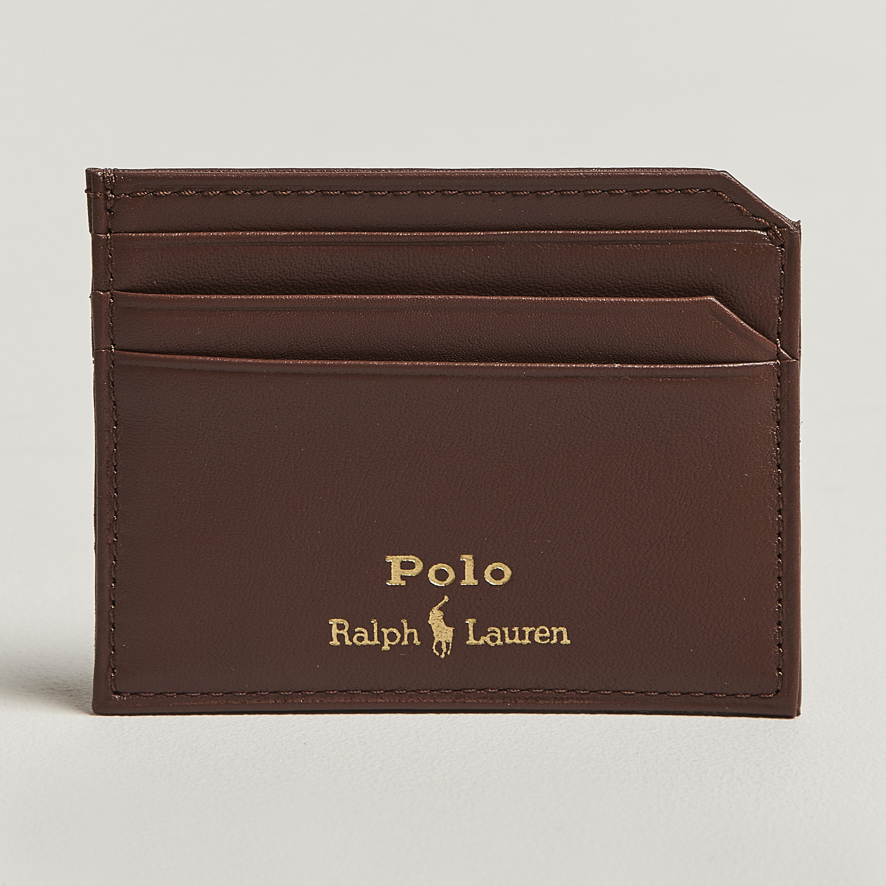 Polo Ralph Lauren Card Holder Smooth Leather Saddle bei Care of Carl