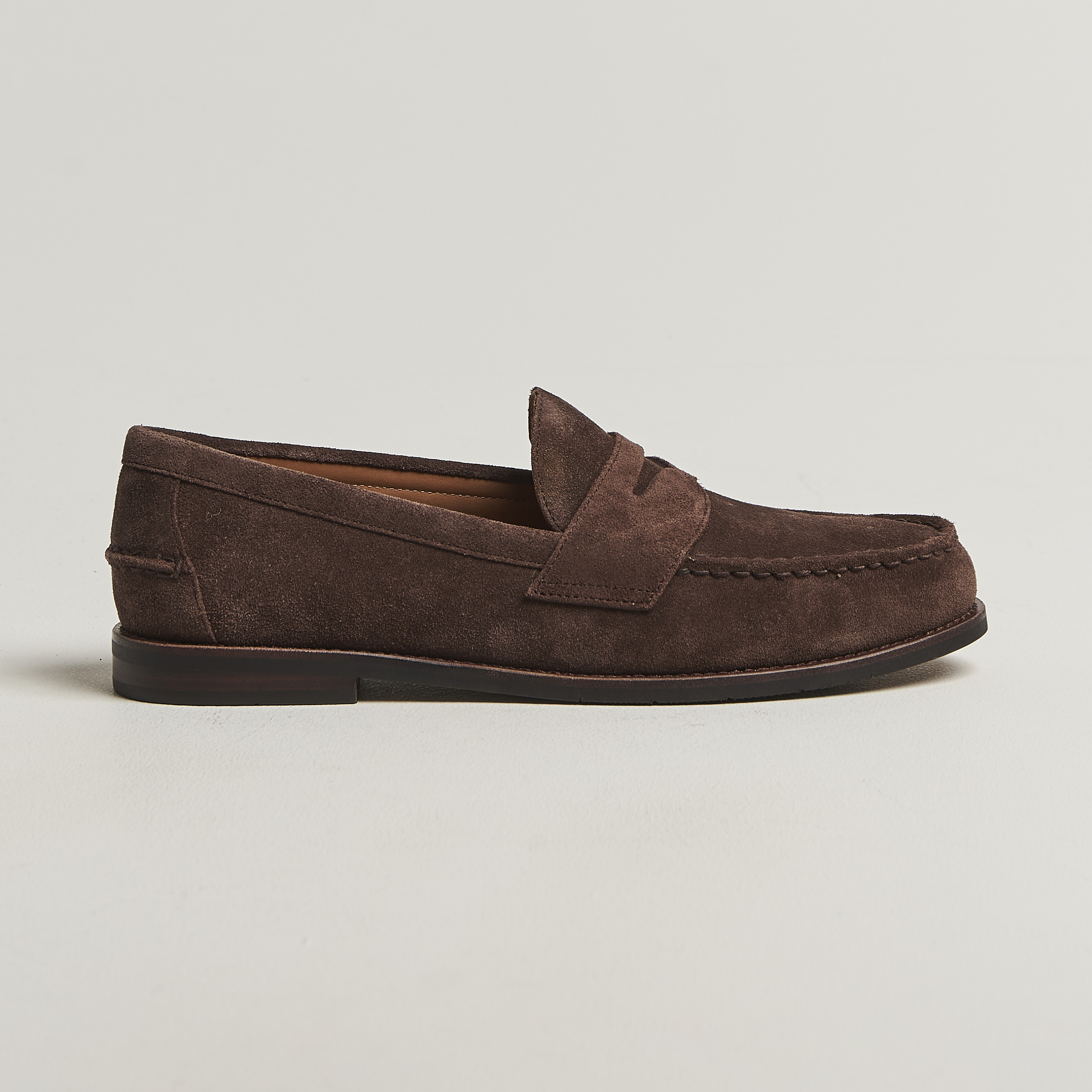 Polo Ralph Lauren Alston Suede Penny Loafers Dark Brown bei Care of Carl