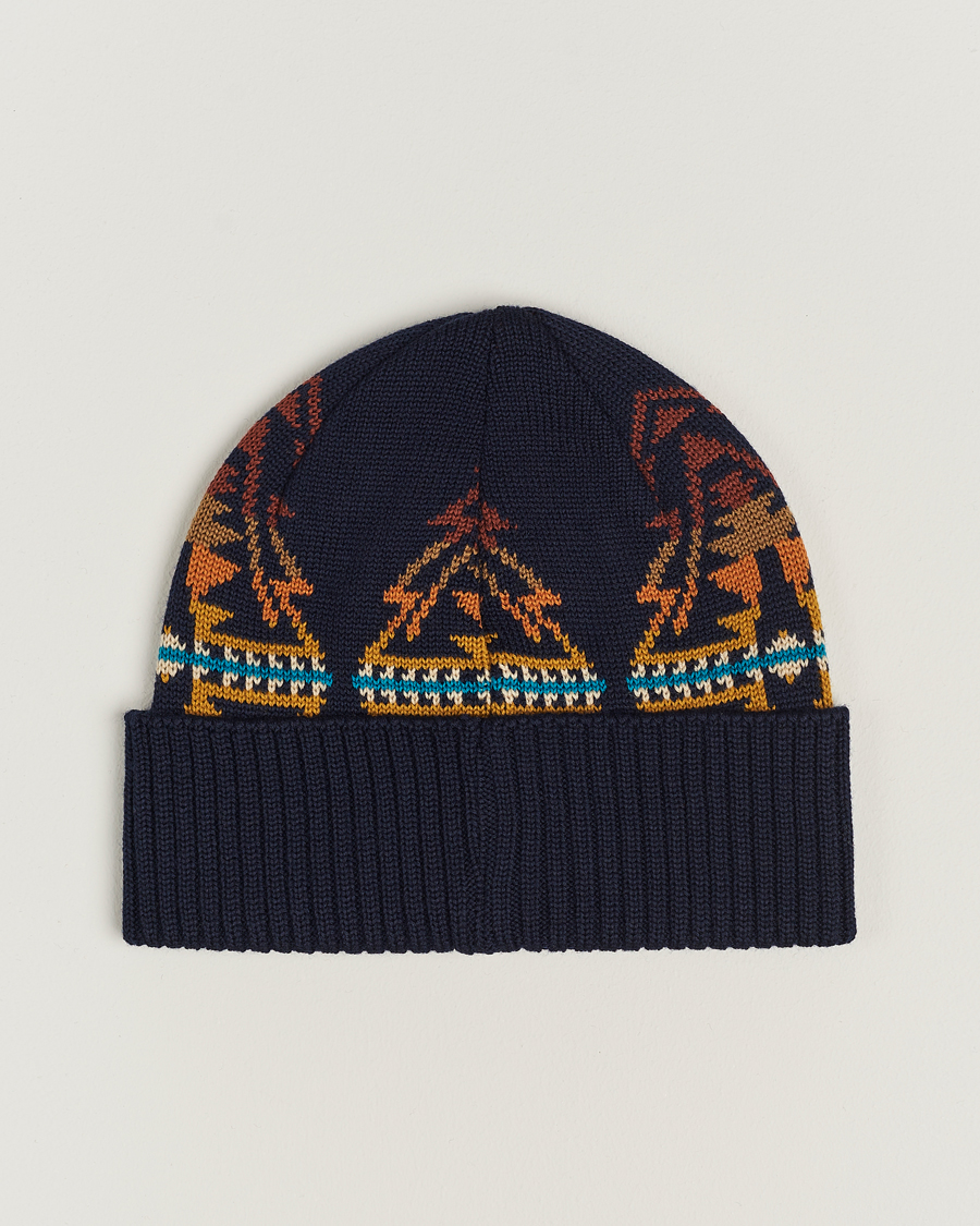 Pendleton Knit Cap Trapper Peak Navy bei Care of Carl